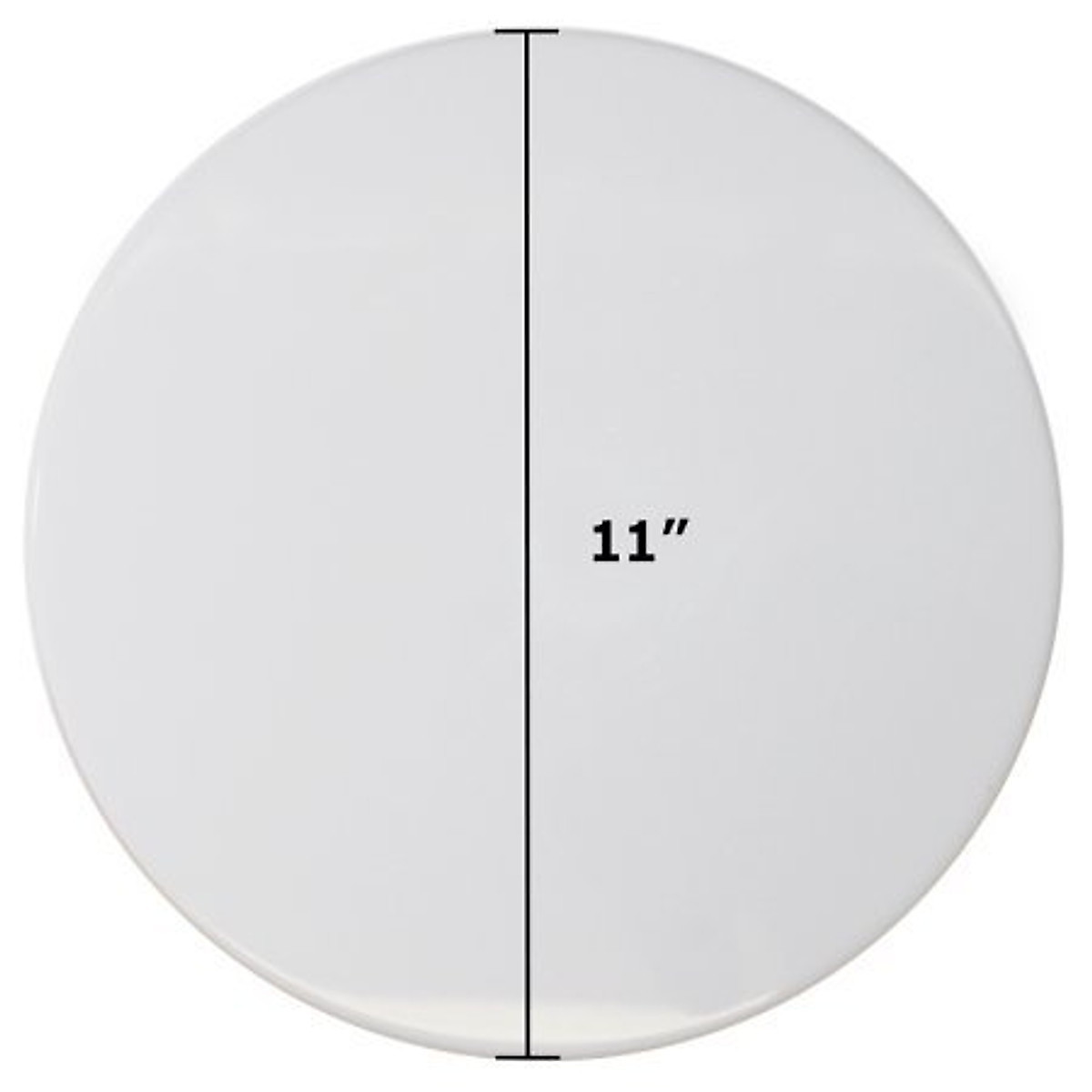 Beam Lighting 11in White Round Acrylic Drum Style Cover/Lens for Fixture with 8in Circline Bulb