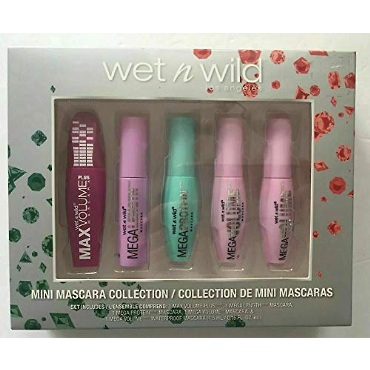 Wet N Wild Mini Mascara Collection - Gift Set - 5 Count Mascara Per Set - Net Wt. 0.15 FL OZ Each - One Gift Set
