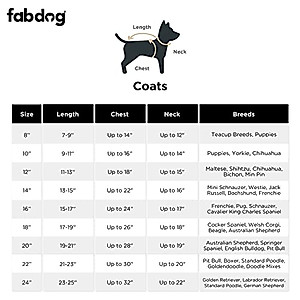 fabdog Dog Puffer Coat - Reversible Pack N Go Dog Coats for All Breeds - Comfy & Colorful Dog Jackets are Ideal Gifts - Clothes Fit Necks 8" | Yellow/Grey