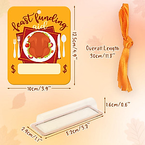 Thanksgiving Money Cards for Cash Gift Holders Fall Gift Ideas Paper Thank You Money Card Holder with Blister Box Double-Sided Tape for Gift Cards and Cash Not Including Money - Set of 6