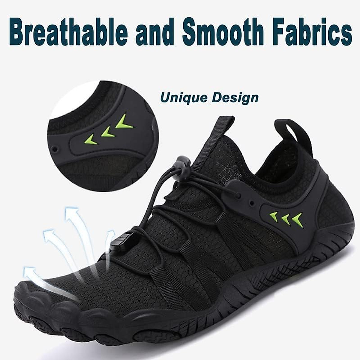 Water Shoes Men Women Barefoot Shoes Outdoor for Beach Aqua Swim Pool River Water Quick Dry Boating Fishing Diving Surfing with Yoga Aerobics