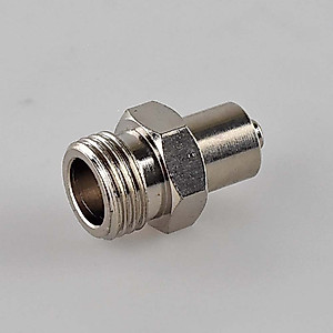 Fhis Dispensing Locking Head Luer Lock Adapter Screw End G1/8,G1/4, M10*1, M12*1 Optional for Automatic Dispensing Valve (1/4”)