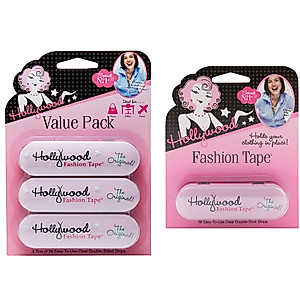Hollywood Fashion Secrets Fashion Tape Tin, 4 Pack x 36 ct tin