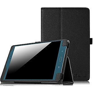 Fintie Folio Case for Samsung Galaxy Tab A 8.0 (Previous Model 2015), Slim Fit Premium Vegan Leather Cover Compatible Galaxy Tab A 8.0 SM-T350/P350 2015 (NOT Fit 2017/2018 Version), Black