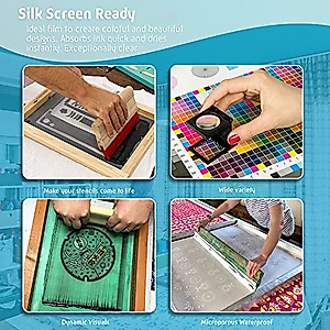 CISinks 13" x 19" 100micron WaterProof Quick Drying Inkjet Transparency Film for Silk Screen Printing Positives Universal (50 Sheets)