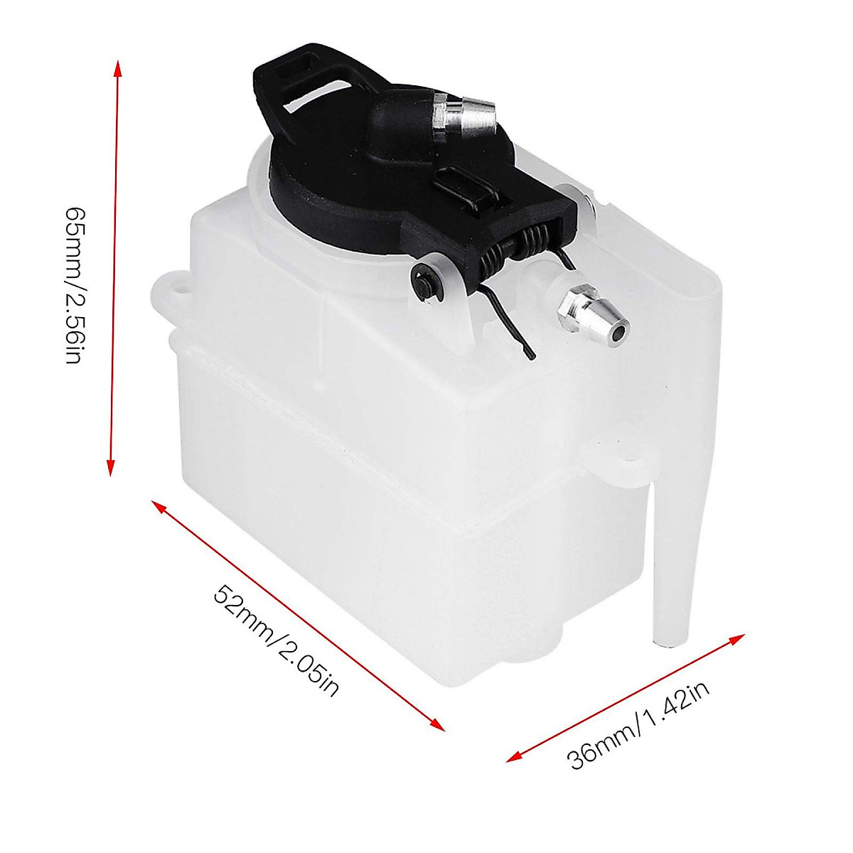 Ruining Durable Plastic RC Fuel Tank, Lightweight Gas Power 75CC 02004 Fuel Tank, RC Accessory for Vehicle Model RC Car