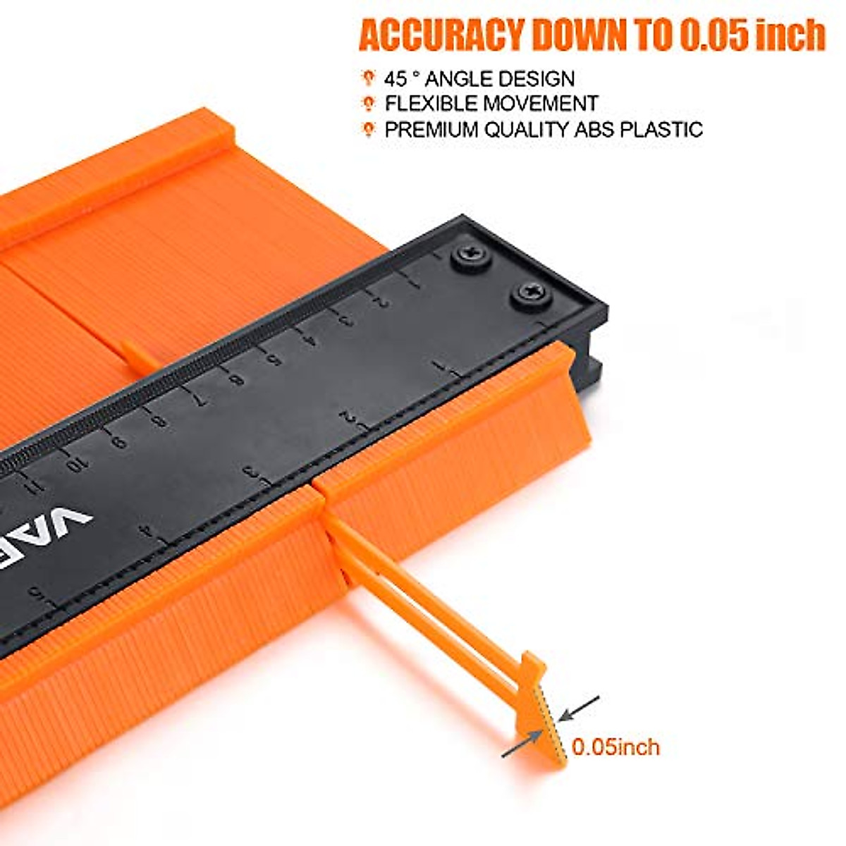 VARSK Contour Gauge Duplicator with Lock 10 inch - Shape Duplicator Profile Gauge Tool - Cool Gifts for Men DIY Woodworking Carpentry Flooring Handyman