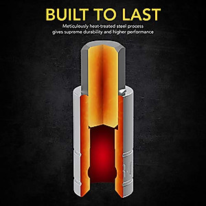 LEXIVON HEX Bit Socket Set, Premium S2 Alloy Steel | 13-Piece Metric 2mm - 14mm Set | Enhanced Storage Case (LX-141)