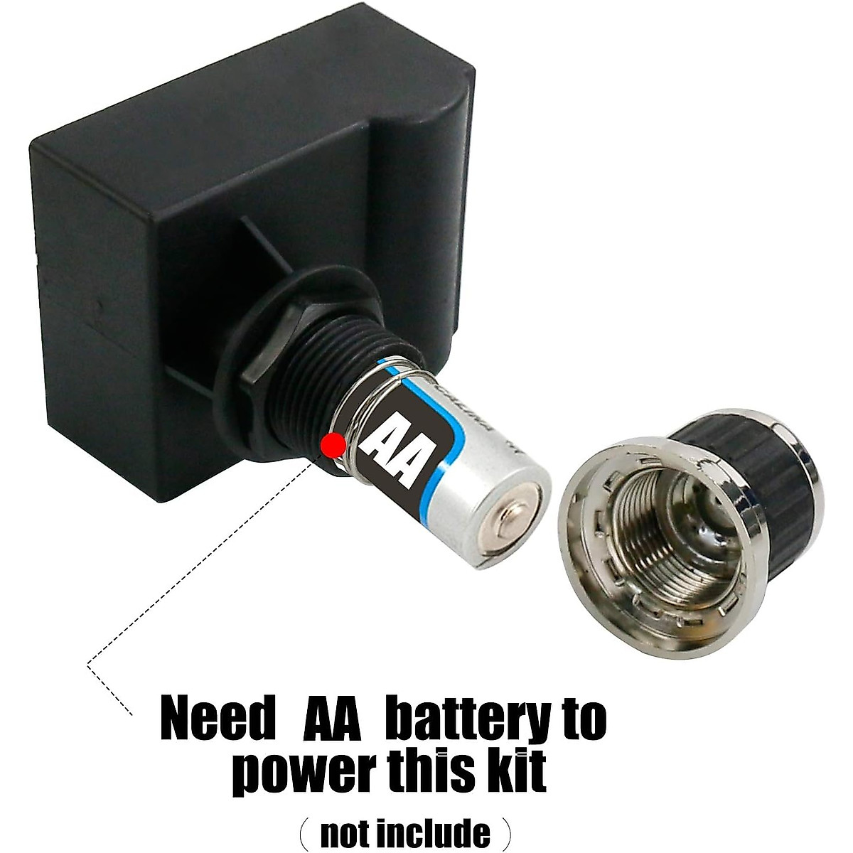 Uniflasy 6 Outlets Tact Push Button Grill Ignitor Universal for Nexgrill, Nexgrill, Char-Broil, Brinkmann, Charmglow, Grillmaster and Others Chrome Coated Spark Generator Switch Electric Igniter