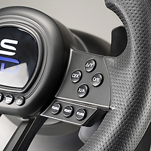 Superdrive - SV650 Racing steering wheel with pedal and paddle shifters for Xbox Serie X/S, Switch, PS4, Xbox One, PC, PS3 (programmable for all games)