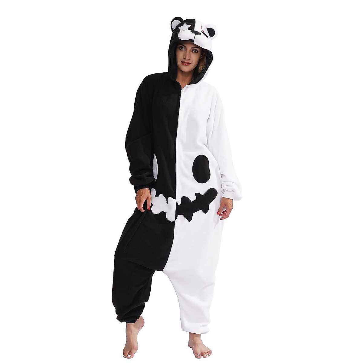 Adult Animal One-piece Pajamas Cosplay Animal Homewear Sleepwear Jumpsuit Costume for Women and Men