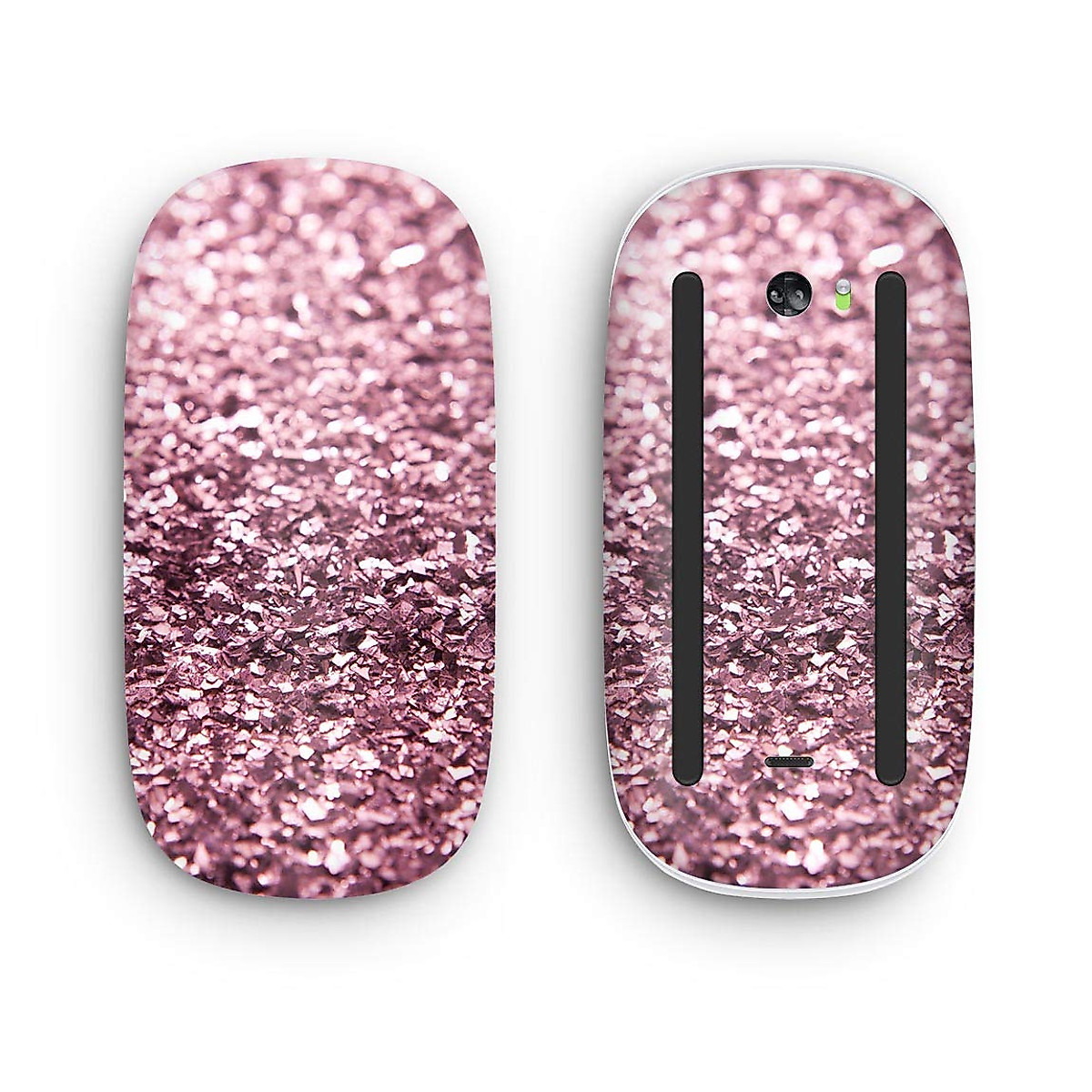 Design Skinz Subtle Pink Glimmer Vinyl Decal Compatible with The Apple Magic Mouse 2 (Wireless, Rechargable) with Multi-Touch Surface