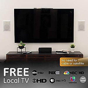 GE Enlighten HD Hover Antenna with Bias Lighting, Long Range, Mounts Directly on TV, Passive, 53592