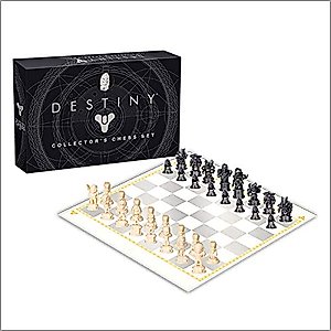 USAOPOLY Destiny Chess Set | Destiny 2 Video Game Chess Game | 32 Custom Sculpt Collectable Figure Chess Pieces and Custom Chess Board