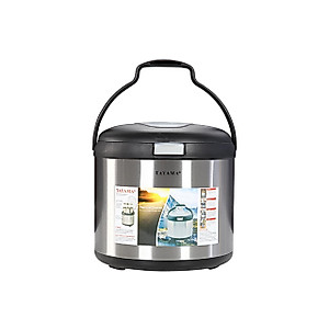 Tayama TXM-70CFZ Energy-Saving Thermal Cooker, 7 quart, Black,