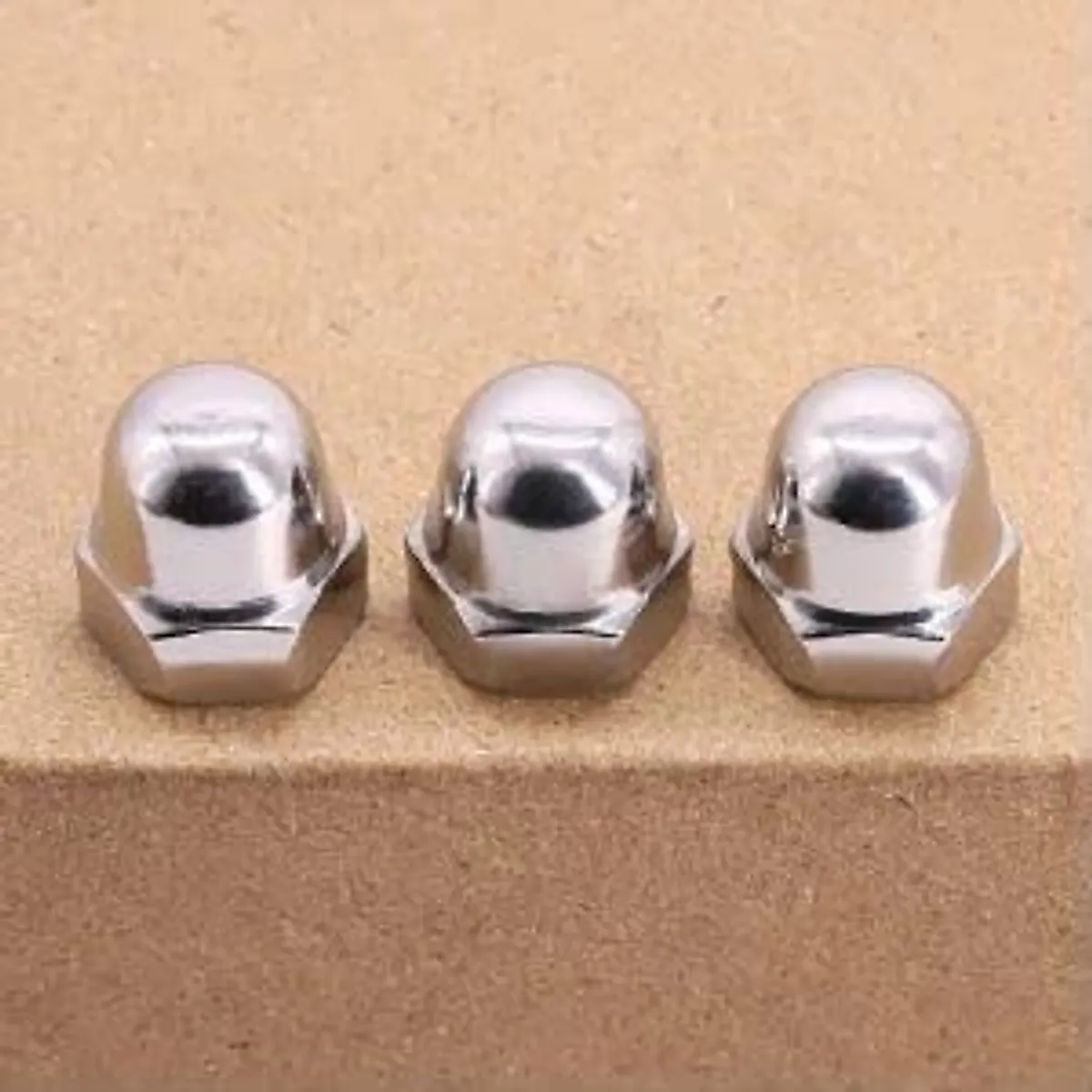 M5-0.8 (100 Pcs) Acorn Cap Nut, 304 Stainless Steel 18/8, Hex Drive, Hex Dome Head Cap Nut, DIN1587