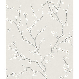 RoomMates RMK11271WP Pearl Cherry Blossom Peel and Stick Wallpaper