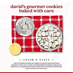 David's Cookies Gourmet Butter Pecan Meltaway with Crunchy Pecans and Powdered Sugar, All-Natural Ingredients, Kosher, Ideal Present for Special Occasions, 32 Fl Oz, Pack of 2