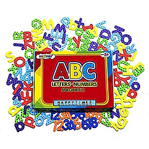 Magnetic Letters and Numbers, Fun Alphabet Kit for Kids, ABC Educational Toys, Refrigerator Magnets with Dry Erase Magnetic Board Preschool Toy - 112PCS