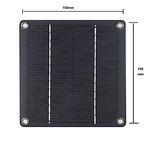 SICARO 3W Solar Fans Small Solar Powered Waterproof Fan Kit for Small Chicken Coops, Greenhouses, Doghouses, Sheds, And Other Enclosures