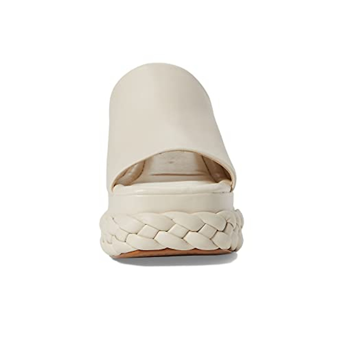 Dolce Vita Women's Elene Wedge Sandal, Ivory Leather, 9