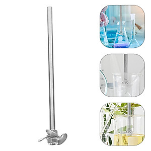 iplusmile 1 Set Three Blade Stirring Rod Stirring Bar Electric Overhead Stirring Rod Anchor Paddle Mixer Shaft Rod Stainless Steel Stirrer for Lab Industrial Mixing