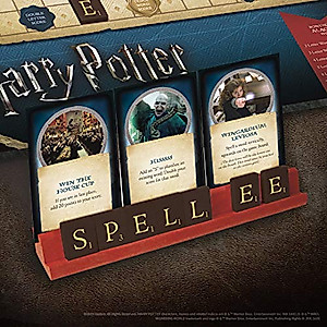 Scrabble World of Harry Potter Board Game | Official Scrabble Game Featuring Wizarding World Twist | Custom Harry Potter Game of Scrabble | Scrabble Tiles & Scrabble Board | Scrabble Word Game