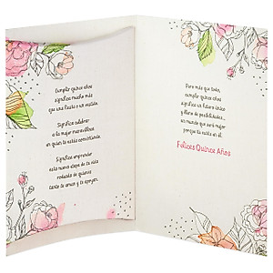 Hallmark Vida Quinceanera Birthday Card (Como una Flor)