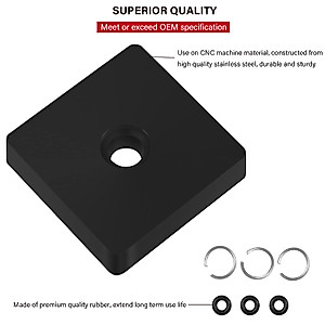 Bzsunway 3/8" Impact Wrench Retaining Ring Clip with O-Ring Compatible with Milwaukee Type (3 Sets)