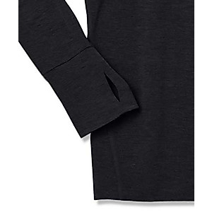 Amazon Essentials Women's Studio Relaxed-Fit Long-Sleeve T-Shirt (Available in Plus Size), Black, X-Large