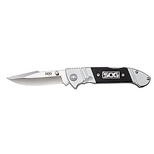 SOG FF3002-CP Hunting Folding Knives, Silver and Black