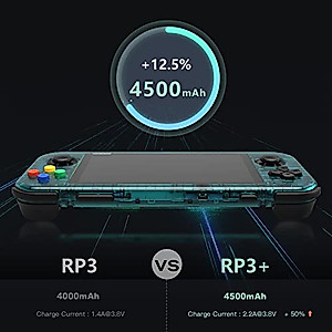 Retroid Pocket 3 Plus Retro Game Handheld Console, Retroid Pocket 3 Plus Android Retro Game Console Multiple Emulators Console Handheld 4.7 Inch 16:9 Display 4500mAh Battery Classic Games (Retro)
