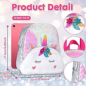 PinkSheep Mini Backpack for Kids Girls, Toddler Bag Backpacks, Cute Unicorn Lightweight Preschool for Kindergarten 3-10 Years Old Girl