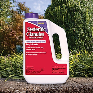 Bonide Insect Control Systemic Granules, 4 lbs. Ready-to-Use Water Resistant Long Lasting Protection Outdoor Use