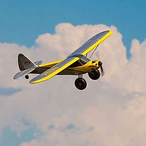 HobbyZone RC Airplane Carbon Cub S 2 1.3m BNF Basic (Transmitter, Battery and Charger not Included) with Safe, HBZ32500, Yellow