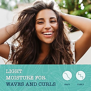 Maui Moisture Lightweight Curls + Flaxseed Shampoo, Paraben Free, Silicone Free, 13 Fl Oz,Green