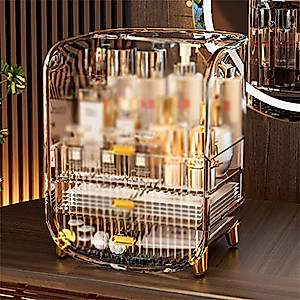 TKFDC Cosmetic Organizer Skincare Desktop Shelf Dressing Table Mask Organizer Large Capacity