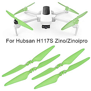RC Drone Propeller, Flexible 2 Pair Bright Color Practical RC Propeller for Hubsan(Green)