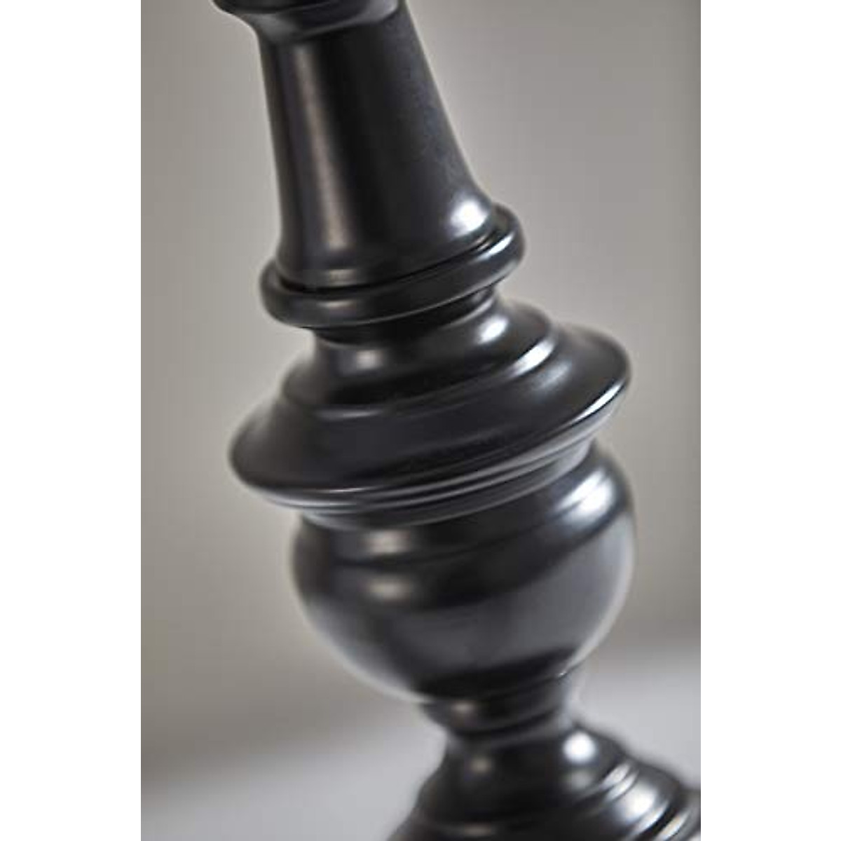 Adesso 1591-01 Classic Set Containing Matching Floor Two Table Lamps, 16" x 16" x 60", Black