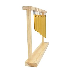 Dilwe 20 Bars Percussion Chimes, Single-Row Musical Percussion Instrument with Wood Stand Stick