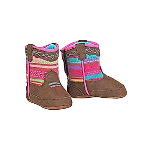 M&F Western Kids Baby Girl's Camilla Bucker (Infant/Toddler) Medium Brown Distressed 3 Infant M