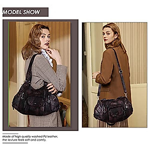 Angel Kiss Purses and Handbags for Women Large Tote Bag Soft PU Leather Multi-Pocket Hobo Shoulder Bags