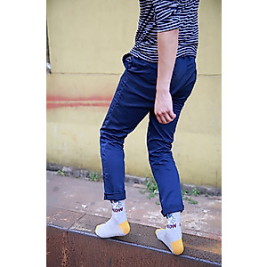 Wish Island Men's 5 Packs Animal Socks Cat Gifts Cute Fun Crazy Cotton Casual Crew Socks (Cat)