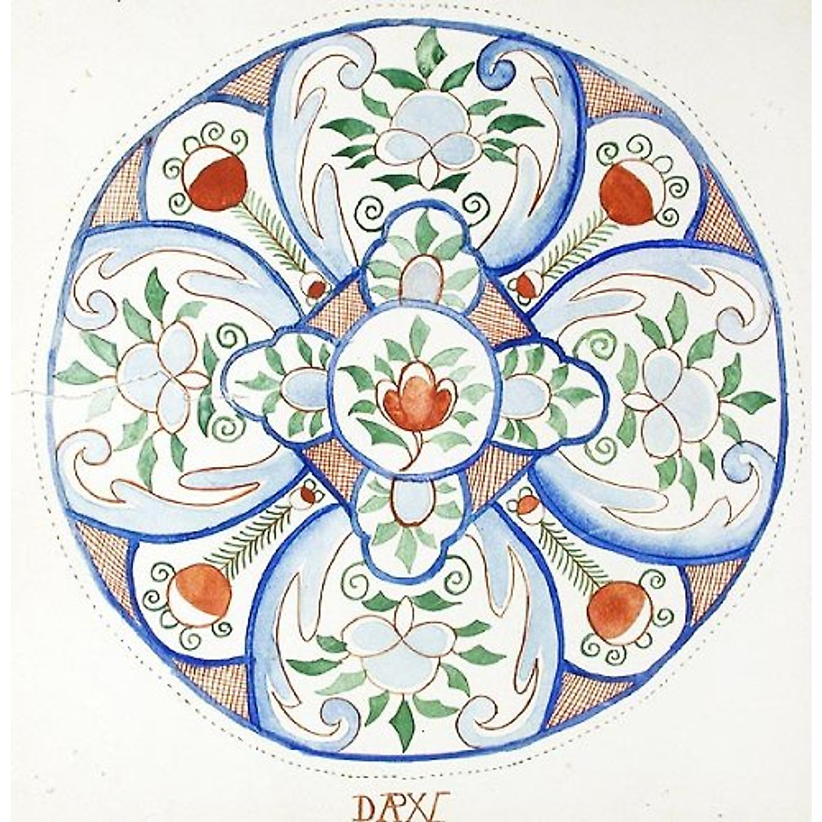 An original design for a porcelain plate