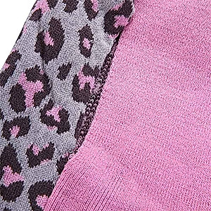 Christmas Outfit for Dogs Female Pet Winter Sweater Clothes Pink Dog Cute Bowknot Puppy Puppy Leopard Pet Clothes