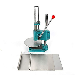 9.5" Household Manual Pastry Press Machine, Pastry Press Premade Pizza Dough Pizza Presser with Cast Iron Base, Pizza Dough Press Machine for Home or Commercial Use