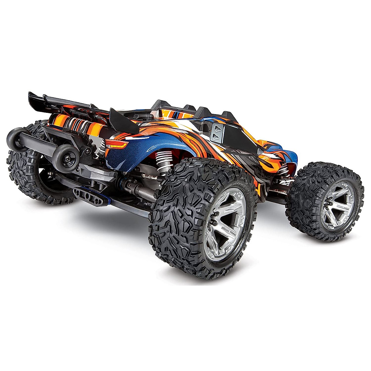 Traxxas 670764ORNG Rustler 4x4 Vxl: 1/10 Scale Stadi