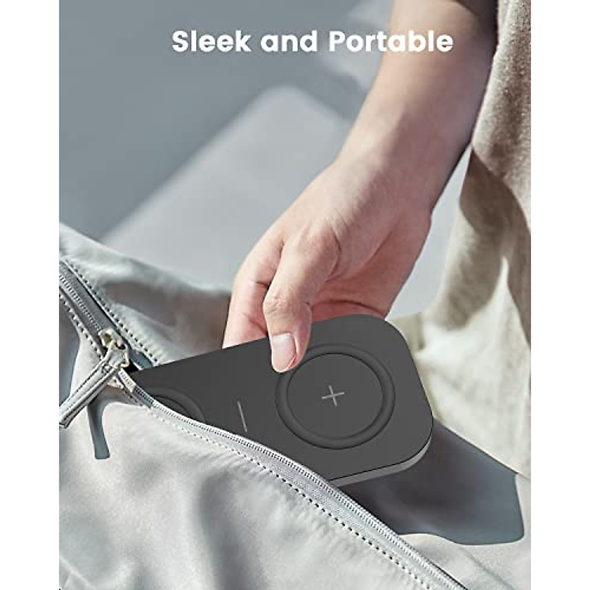 Wireless Charger - Wireless Charging Pad, 10W Max Charging Pad for Apple iPhone 14 Plus/14 Pro/13 Pro Max/Pro/Mini/12/11, Airpods 3/2/Pro, Wireless Phone Charger for Samsung S22/S21, Dual Charging Pad