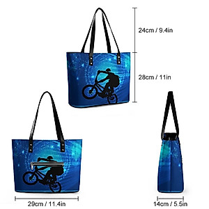 Womens Handbag Motorcycle Motocross Leather Tote Bag Top Handle Satchel Bags For Lady