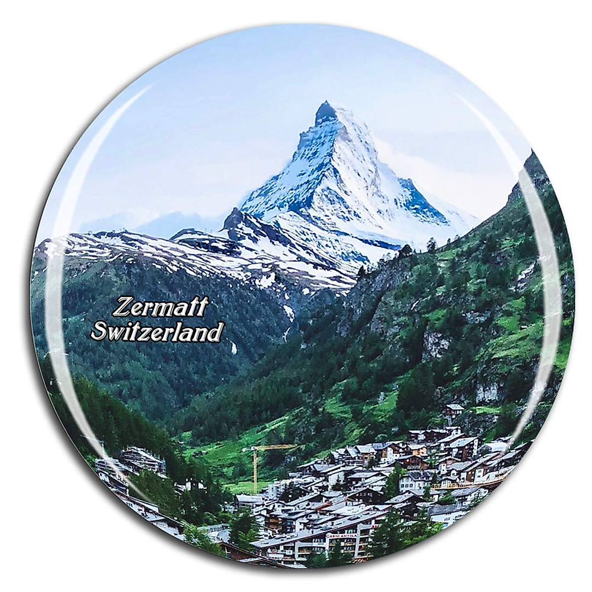 Weekino Switzerland The Matterhorn Zermatt Fridge Magnet 3D Crystal Glass Tourist City Travel Souvenir Collection Gift Strong Refrigerator Sticker